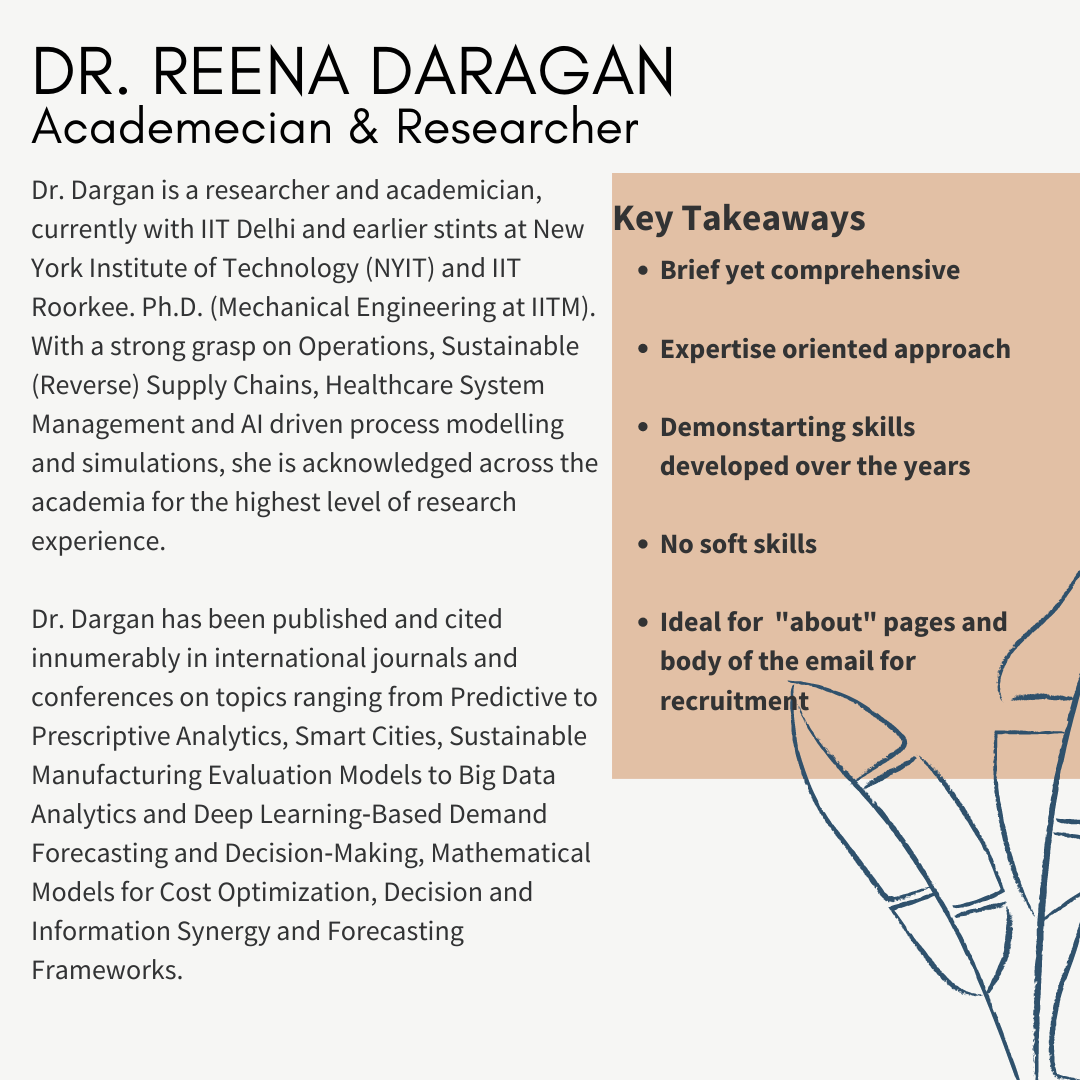 Executive Biography: A 360-Degree Overview and How It Can Complement an ...