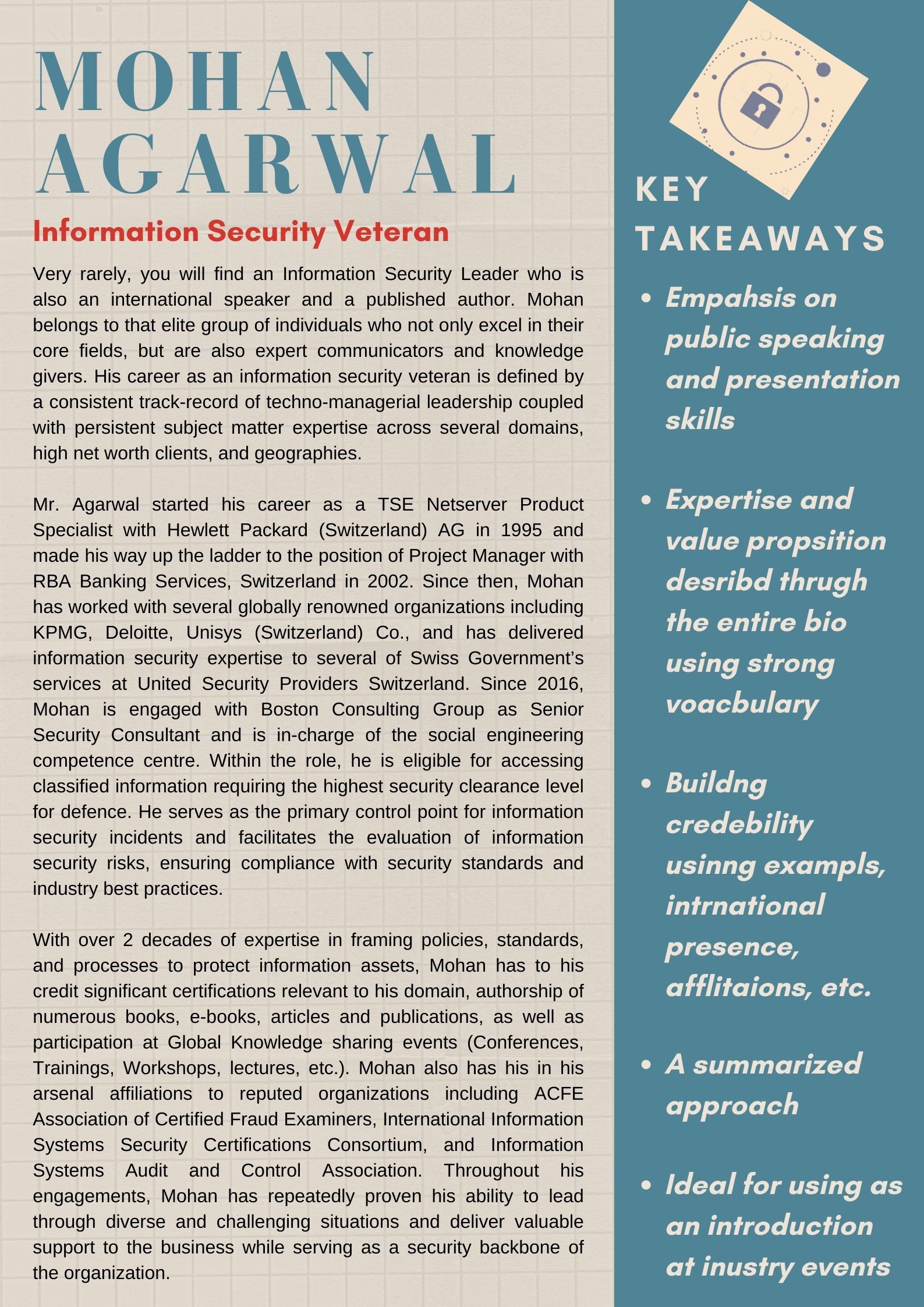 Executive Biography: A 360-Degree Overview and How It Can Complement an ...