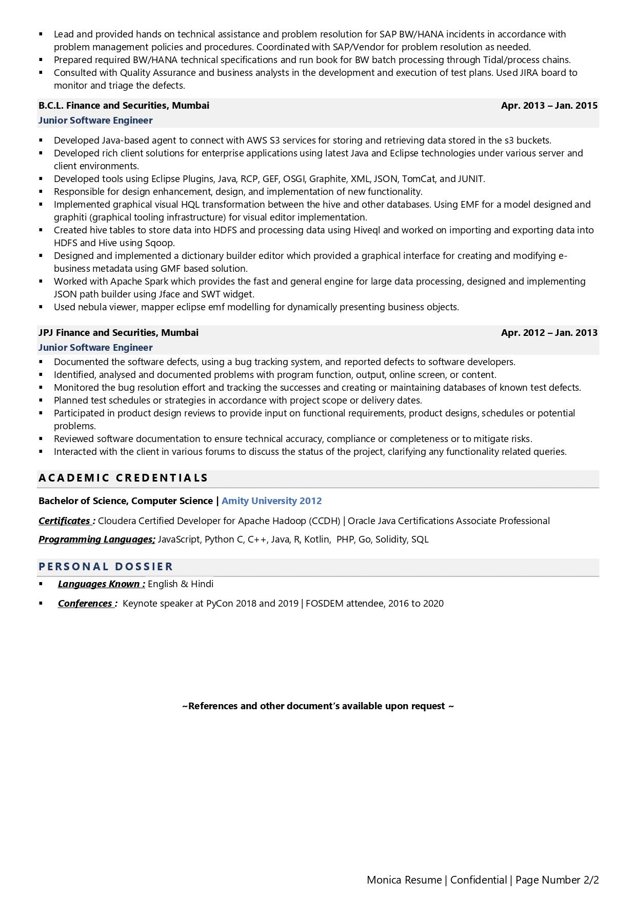 Software Engineer Resume Examples Template with Job Winning Tips 